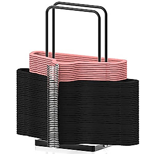 TOFIIGREM Hanger Storage Holder, Hanger Storage Stand Holds up 80 Velvet Hangers for Laundry Room Closet Space Saving, Sturdy Adult Baby Clothes Hanger Holder Rack (Black)