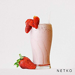 Plastic White Flexible Drinking Straws 380 Bulk, Individually Wrapped Disposable White Straws 7.75 Inches Long