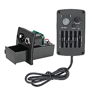 SE-5N 5 Band EQ Equalizer Pickup Tuner for Acoustic Guitar Musical Instrument