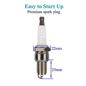 Drblawi Compatible with 2 Pack 17211-zl8-023 GCV160 Air Filter Tune Up Kit for Honda GCV190 GC190 GC160 GX100 Engine HRC216 HRR216 HRX217 Premium Lawn Mower Air Cleaner Element with Spark Plug