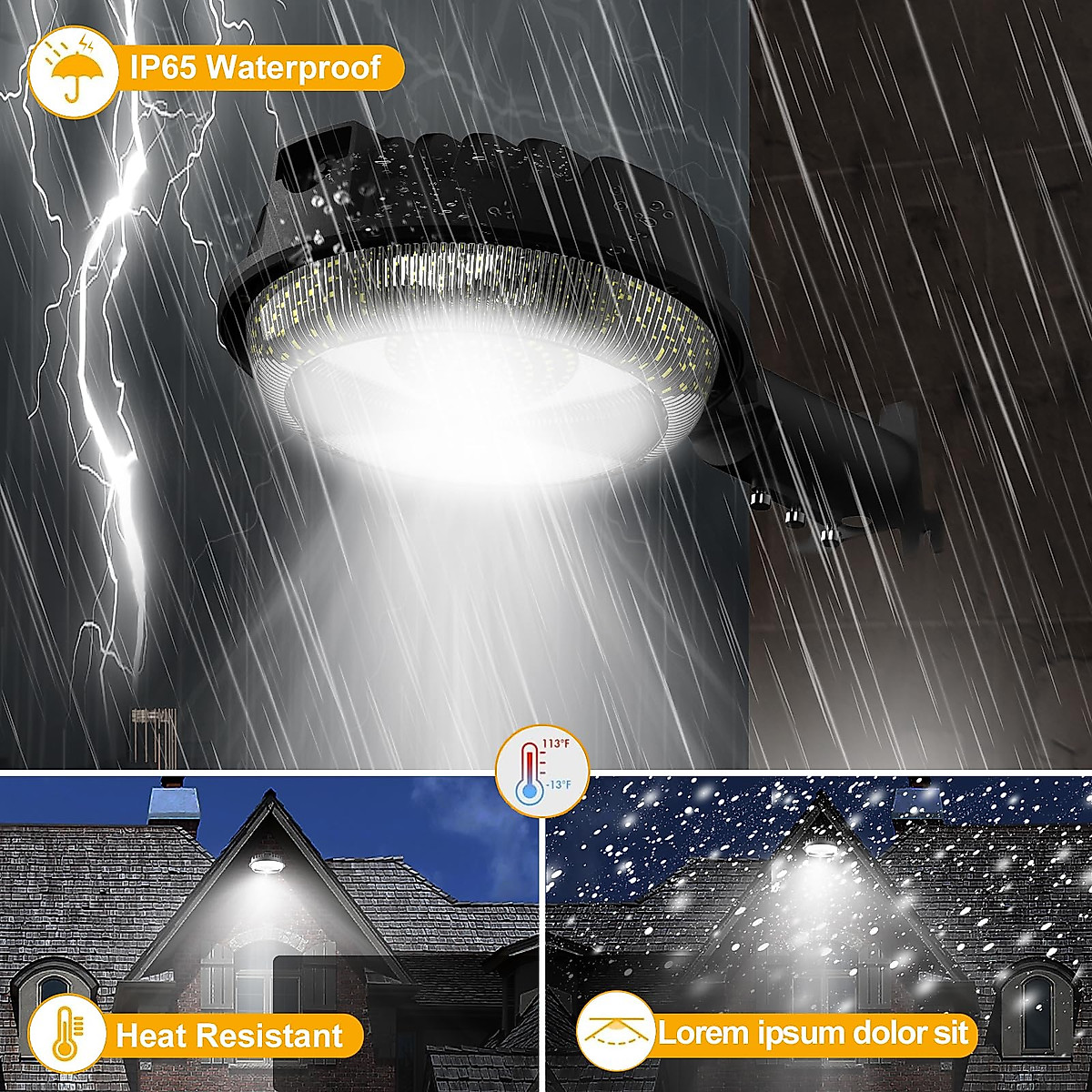 Maliralt LED Barn Light Dusk to Dawn Outdoor Lighting 150W Barn Lights Outdoor IP65 Waterproof Area Street Light for Farmhouse Barns Garage Yard Warehouse Outdoor Security Lighting