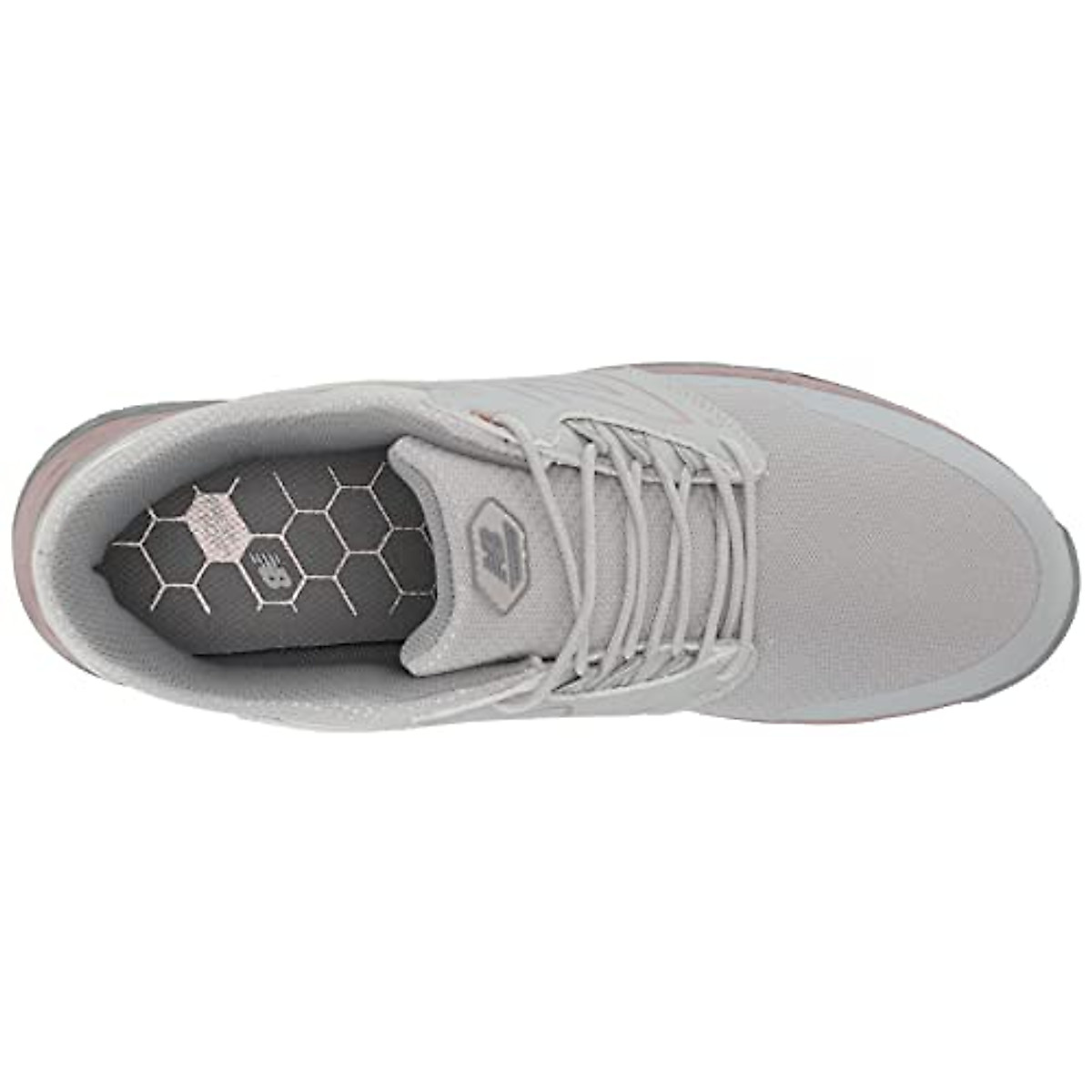 New Balance Women's Fresh Foam Link SL v2 Golf Shoe, Grey/Rose, 6.5