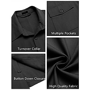 COOFANDY Men's Work Jacket Casual Designer Warm Shirt Jacket Outdoor Hiking Jackets