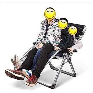 XZGDEN Lightweight Sun Lounger Camping Chairs Zero Gravity Reclining Garden Sun Lounger Chair with Adjustable Padded Headrest and Practical Cup Holder Portable Folding Recliner, Cushion Optional