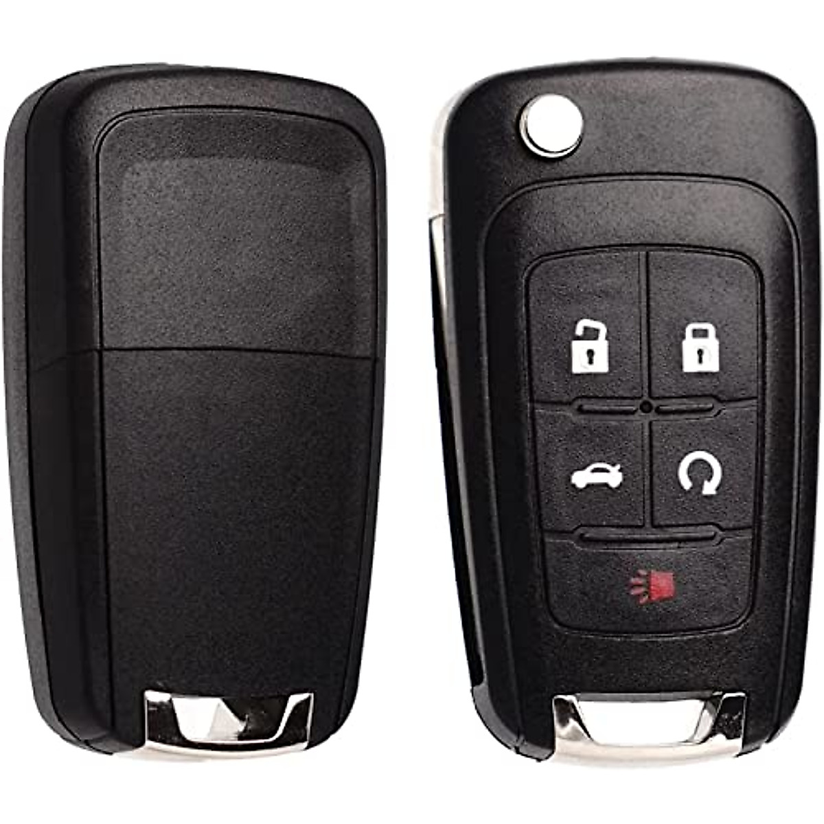 OHT01060512 ASPTS 5 Buttons Key Fob Replacement Flip Car Keyless Remote Fits for 2011-16 Chevy Cruze/Chevy Camaro 2013-2016/Chevy Equinox 2010-2019/Chevy Malibu 2012-2016/for Buick Lacrosse 2010-2016