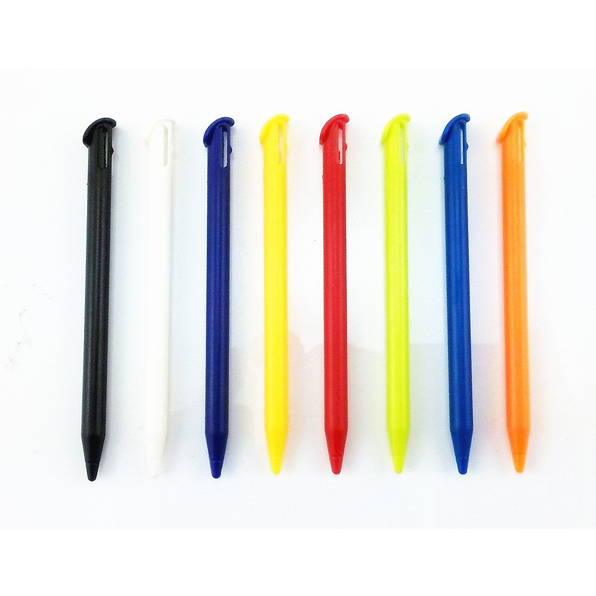 yueton Pack of 8 Colorful Plastic Replacement Stylus Touch Screen Pen Set, Compatible with Nintendo New 3DS XL, 3DS LL