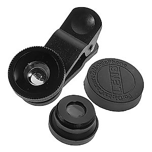 Hemobllo 3pcs Super Smartphone Most Fish Lens， Upgraded of Eye Compatible with s//in Kits Mm Lenes- & - Light Cell Lenses Wide Accessories Compatible with iPhone Angle Lense Lensblack