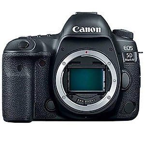 Canon EOS 5D Mark IV DSLR Camera + Canon EF 50mm f/1.8 STM Lens + 128GB Memory, TTL Speedlite Flash, Battery Grip, Filters, Case, Tripod + More (30PC Bundle Kit)