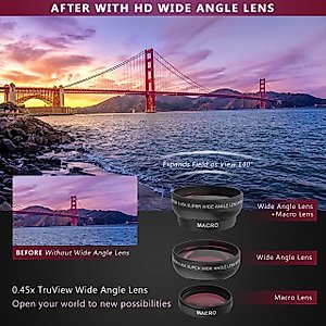 Vlogging Camera, 4K Digital Camera for YouTube with WiFi, 16X Digital Zoom, 180 Degree Flip Screen, Wide Angle Lens, Macro Lens, 2 Batteries and 32GB TF Card TopA.1