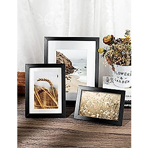 Annecy 12x18 Picture Frames (1 Pack, Black), Composite Wood Photo Frame, For Pictures 12x18 for Wall Mounting, Classic Simple Home Office Decor