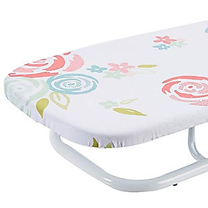 Amazon Basics Ironing Board Tabletop 77x29 cm, White, Floral