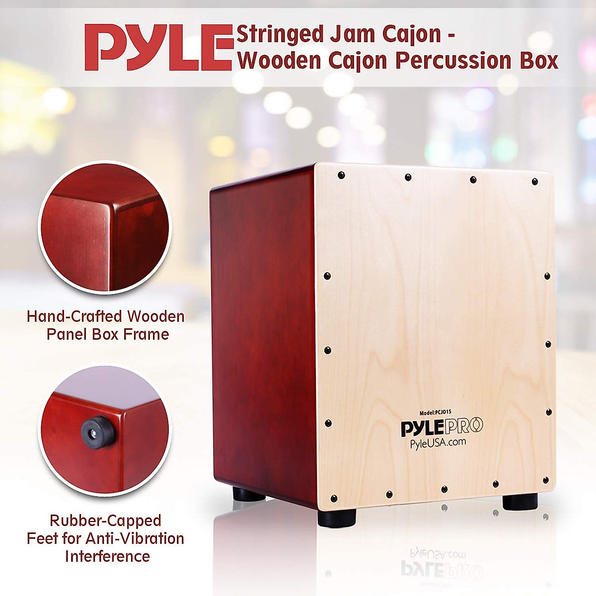 Pyle Percussion Effect, Brown (PCJD15)