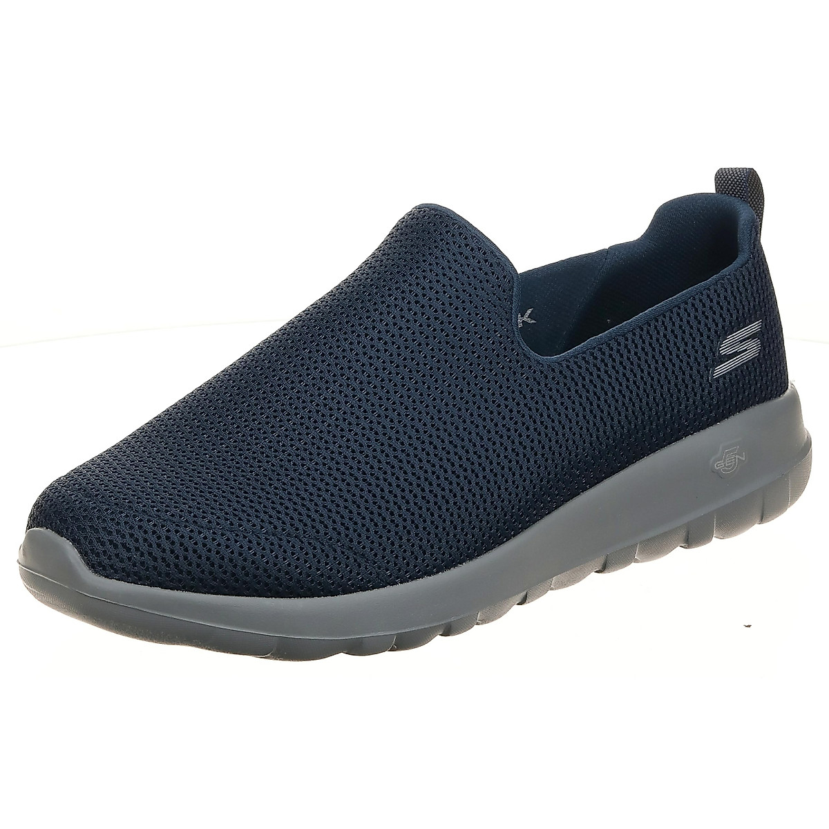 Skechers Men's Go Max-Athletic Air Mesh Slip on Walking Shoe Sneaker, Navy/Gray, 8.5