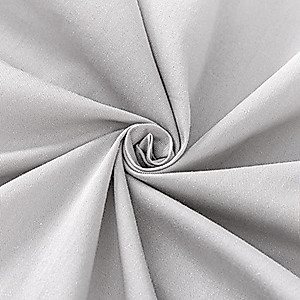 TILLYOU Cotton Fitted Bassinet Sheets for Baby Boy Girl, Fit for Halo Bassinet Swivel Sleeper, Adapt to Hourglass Bassinet Mattress Sheet, 31.5'' x 18'', 2 Pack White+Gray