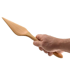 American Made Natural Hard Maple Wood Pie Server, 12.75"
