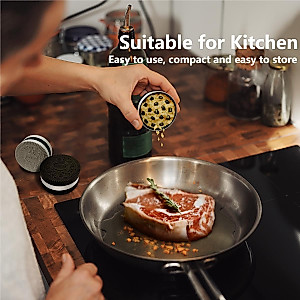 OWLSTEM Grinder,2.2 Inch Stronger Grip Biscuit Shape Design Grinder (Single,Black)