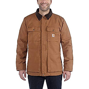 Carhartt mens Full Swing Traditional Coat Work Utility Outerwear, Carhartt Brown, Medium US