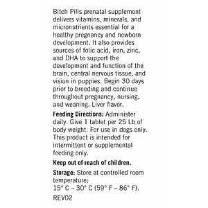 Bitch Pills - Prenatal Dog Vitamins - 90 Tablets