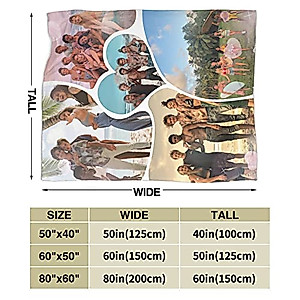 Ultra-Soft Fluffy Outer Banks Blanket Home Decor JJ Maybank Rudy Pankow John B Chase Stokes Throw Blanket Gift for Adults/Kids 50in×40in