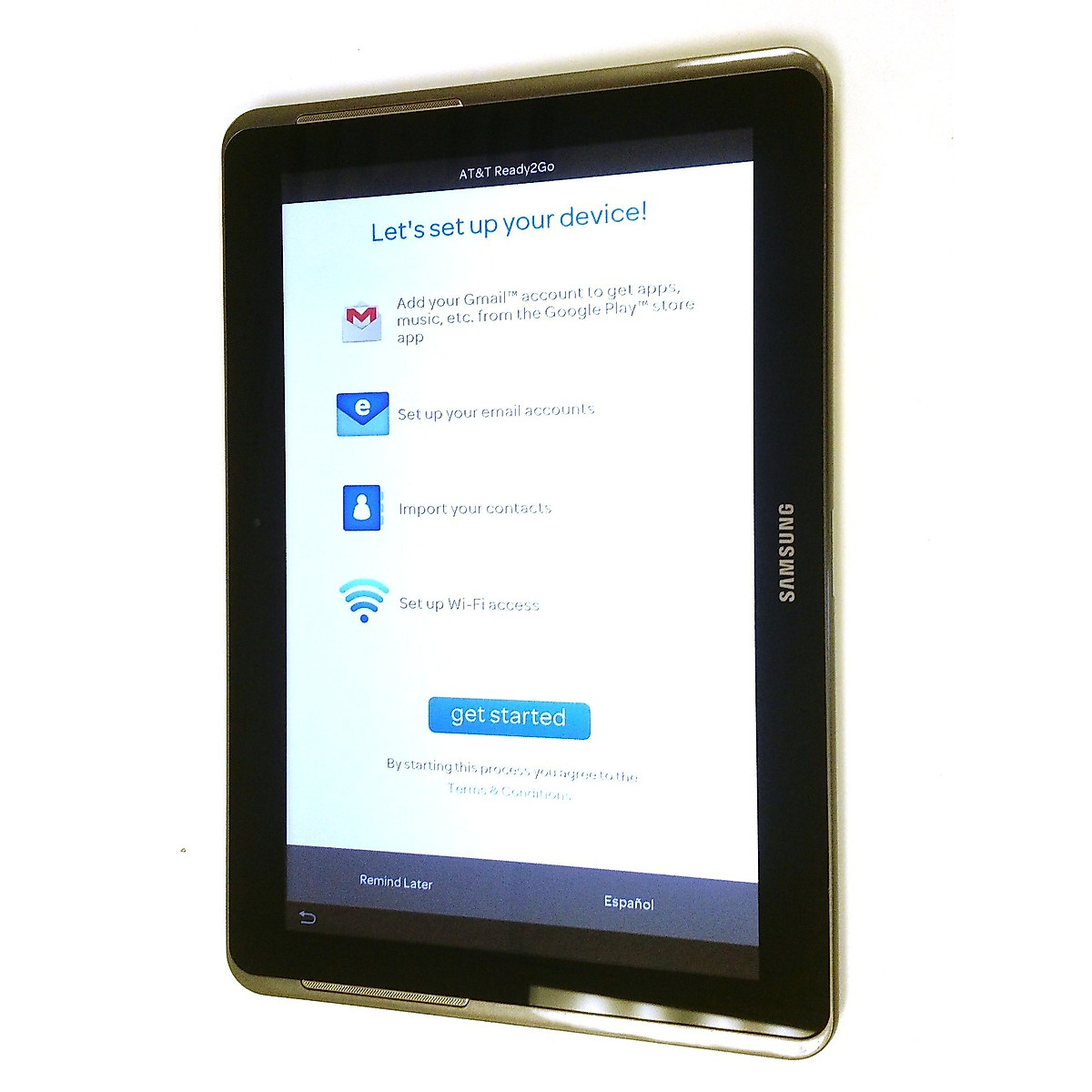 Samsung SGH-I497ZSAATT Galaxy Tab 2 (AT&T) 10-Inch 16GB 3.0 MP 1280 x 800 Pixel