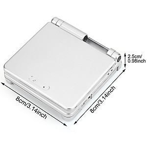 Portable ABS Protective Case Repair Parts Kit Stain Resistant for Nint-endô Gàme Bôy Advance GBà SP (Silver)