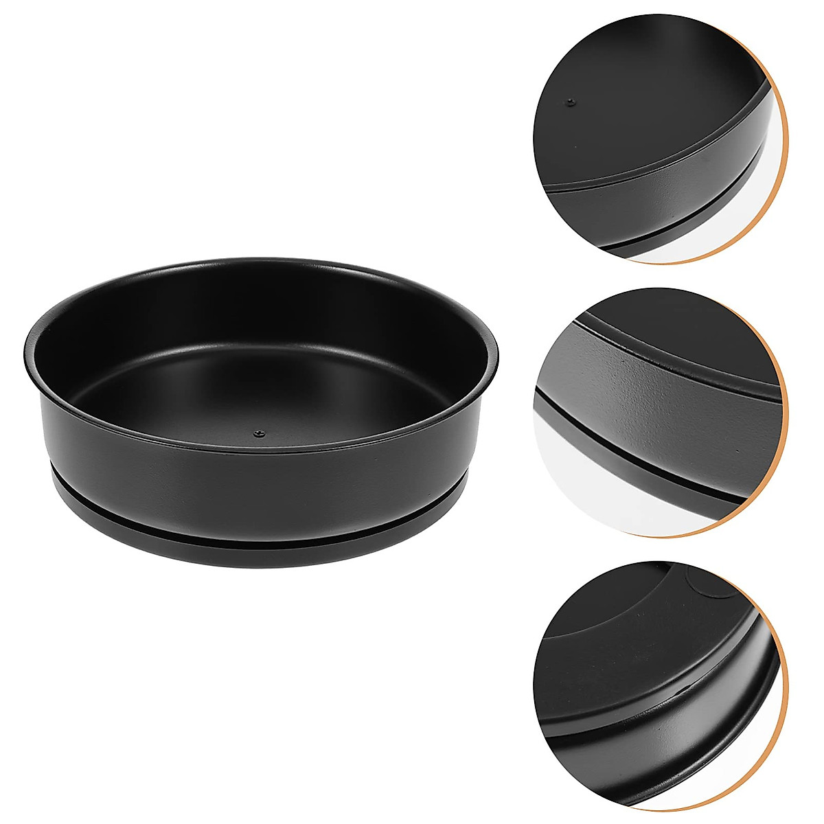 Alipis Rotating Storage Tray Kitchen Organizer Stainless Steel, Turntable Rack 360 Degree Spinning Storage Container Cabinet Organizer