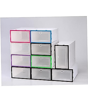 WATIIFUFU 4pcs Box Shoes Storage Shoes Organizer Shoe Holder Shoes Case Container Clamshell Pp
