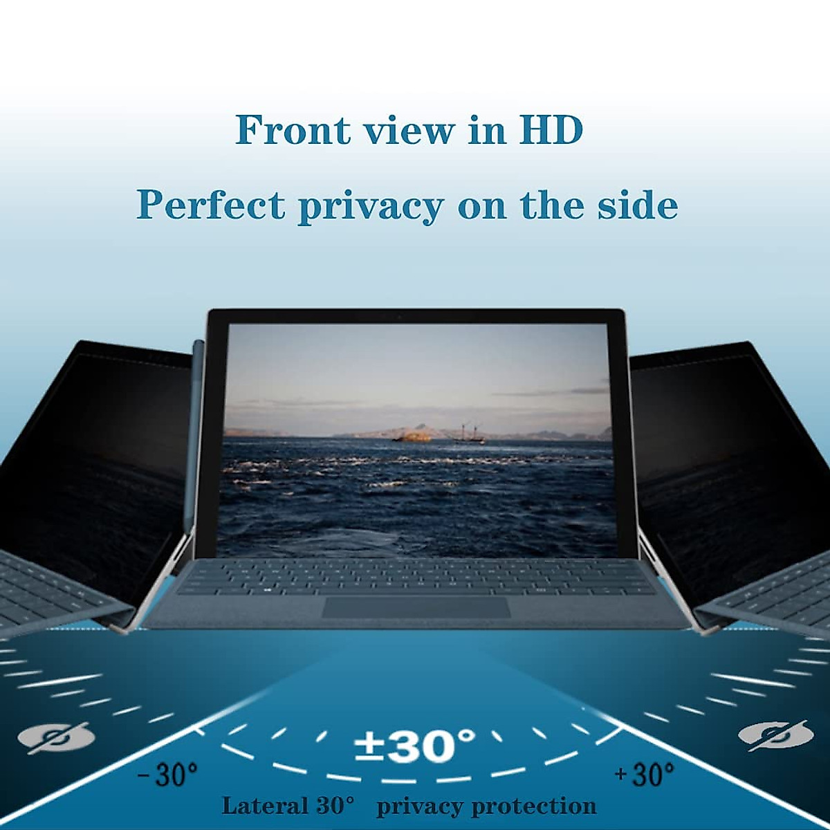 YBP Privacy Screen for-Surface Book 3/2/1 15 - Easy On/Off,Anti-Spy, Reusable and Removable,Privacy Filter for Microsoft Surface Book 3/2/1 15 Inch