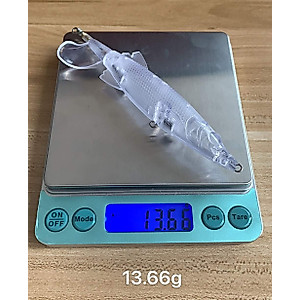 Free Oval Eye 5pcs Unpainted Plopper Bait Fishing Hard Clear Lure Body 130mm 13.6g Blank Lures PL3