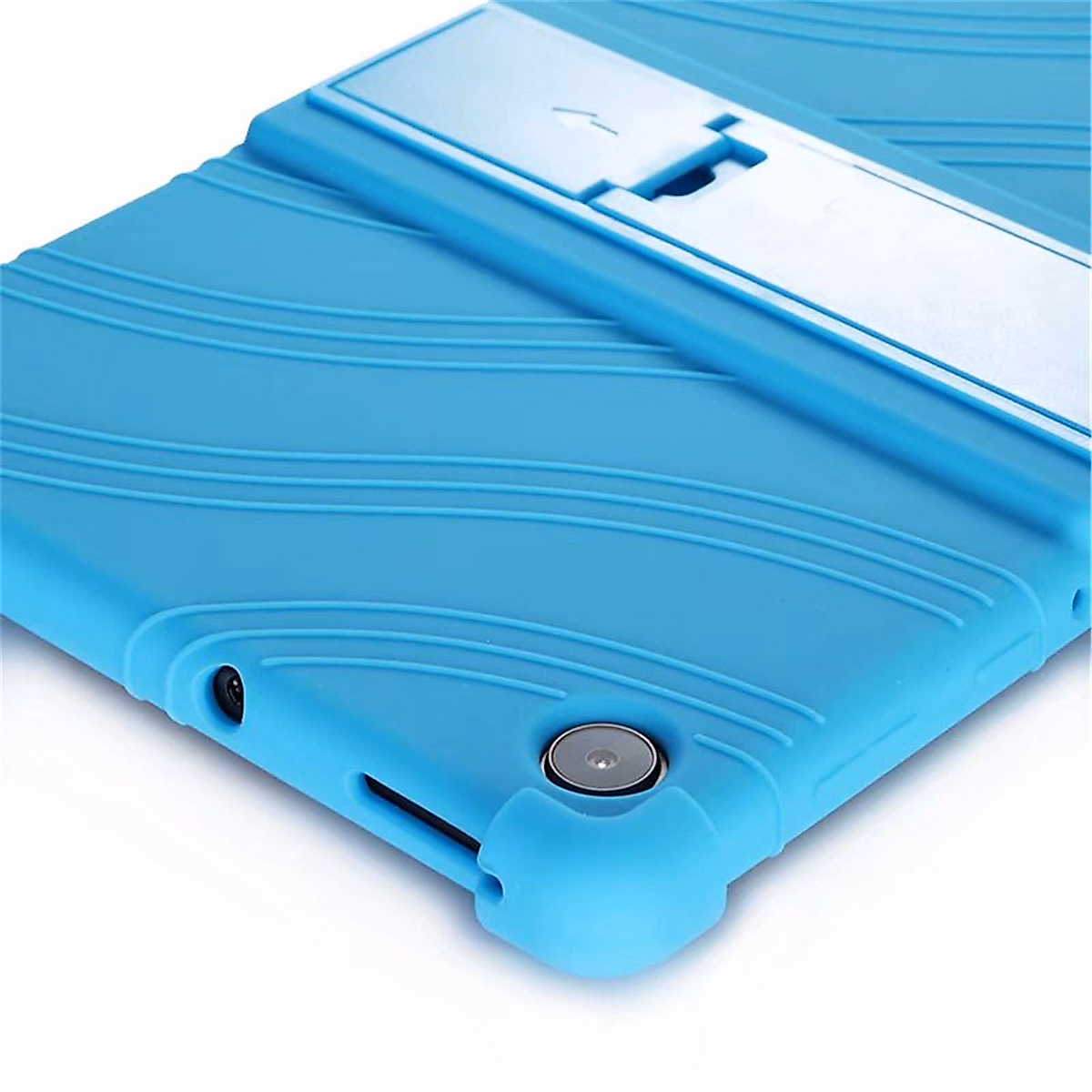 HminSen for Lenovo Tab M10 HD 2nd Gen Case 10.1 Inch 2020 (TB-X306F TB-X306X), Soft Silicone Stand Cover for New Barnes & Noble Nook 10 HD Tablet 2021 (Black)