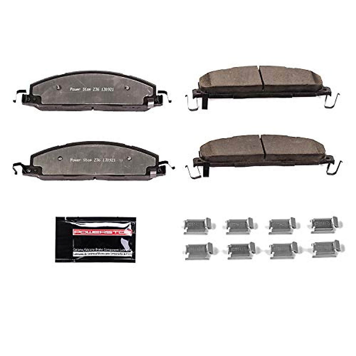 Power Stop Rear Z36-1400 Carbon-Fiber Ceramic Brake Pads Z36 Truck and Tow