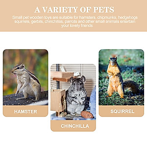 Ipetboom Hamster Climbing Ladder Reusable Hamster Ladder Hamster Wood Ladder Small Animal Ladder Chinchilla Climbing Toy Rat Ladders Chinchilla Climbing Ladder Chinchilla Ladder Toys