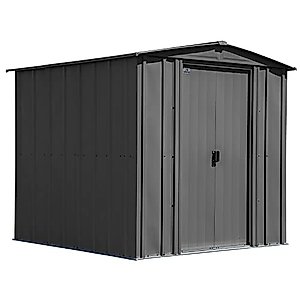 Arrow Classic Steel Storage Shed, 6x7, Charcoal