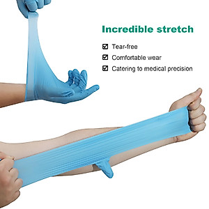 VASTMED 100PCs Dental Grade Examination Leone Nitrile Gloves 4.0G Finger Tips Texture Latex-Free Professional Grade Gloves