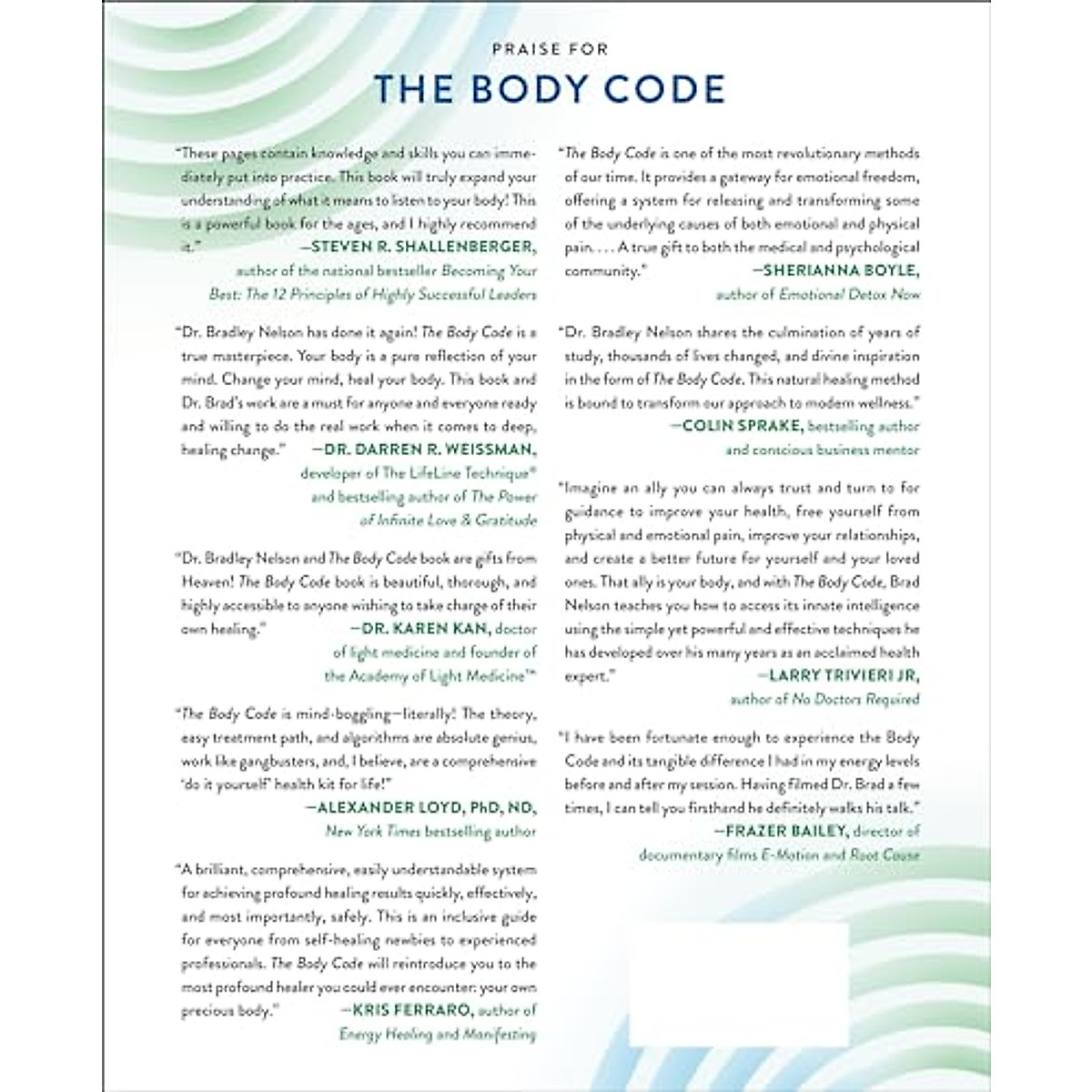 The Body Code: Unlocking Your Body's Ability to Heal Itself