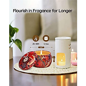 Scented Candles Gifts for Women, Primevolve Home Scented Aromatherapy Candles Set, Strongly Fragrance Essential Oils for Stress Relief, Jar Candles, 100% Soy Wax, 4x4.4oz