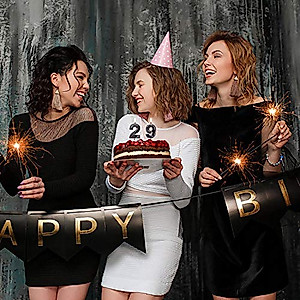 Happy Birthday Cake Candle Number, 3D Diamond Shape Smokeless Birthday Candle,3.11 Inch Gray Black Birthday Cupcake Toppers Decoration, Suit for Wedding Anniversary, Party, Children, Adults(Black 9