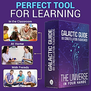 Briston 88 Constellation Astronomy Flash Cards: STEM Comprehensive Study - Celestial & Star Diagrams - Universe Exploration for Students, Teachers, Hobbyists, Grade School & Homeschool Learning