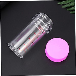 NUOBESTY 2 Set Scales Measuring Cups Test Tubes Laboratory Liquid Measuring Cup Laboratory Tube Liquid Measure Cup Chemistry Test Tube Screw Cap Test Tubes Lab Tubes Beaker Red Pp re-usable