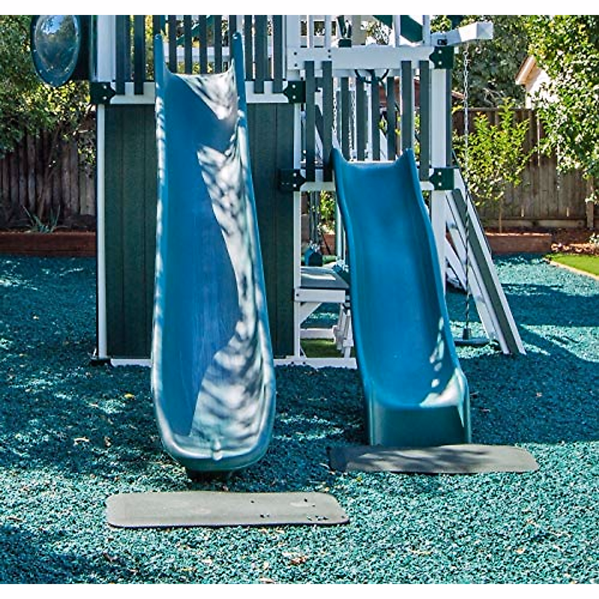 Playsafer Playground Safety Rubber Wearmat for Swingsets and Slides - 1" Thick X 24" W X 40" L (1 Pack, Brown)