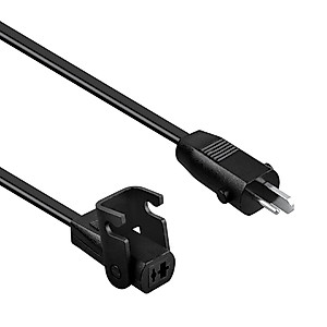 PKPOWER 6FT 2-Prong Extension Power Cord Cable Lead for Kaidi KD Motor KDPT005 KDPT005-38 KDPT005-44 KDPT005-15 Linear Actuator Electric Recliner Lift Chair Motor