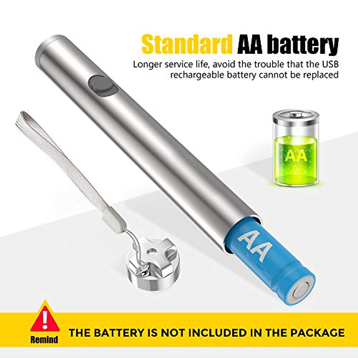 Grafken Interactive Cat LED Light Toys for Indoor Cats and Kittens Play Chase Exercise(2 Pack)