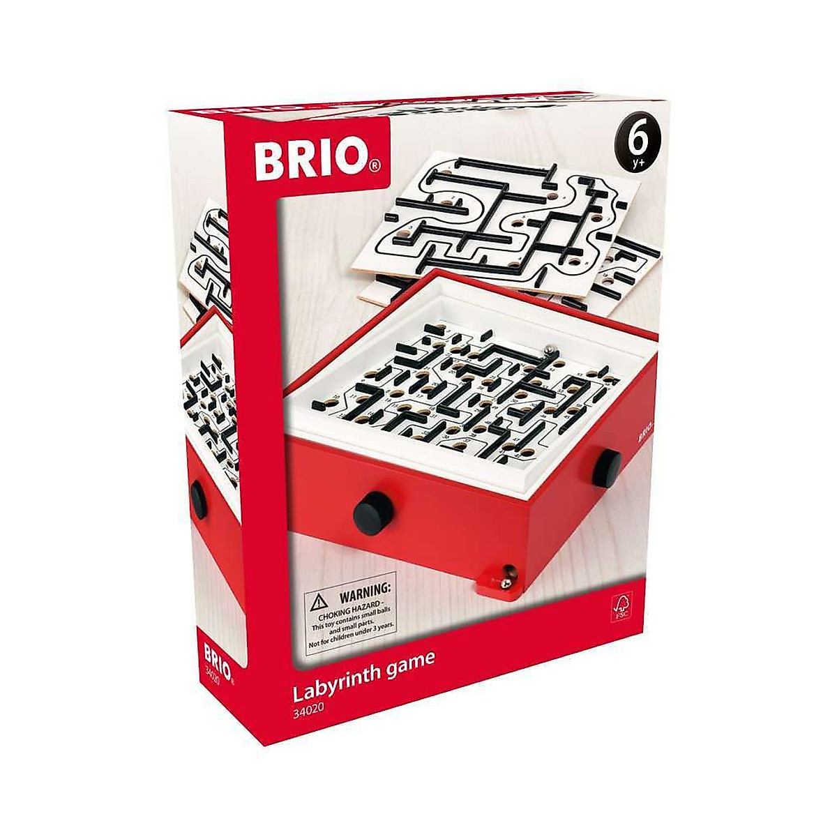 BRIO World 34020 Labyrinth Game + Extra Boards | Skill-Enhancing Puzzle | Engaging Activity for Kids & Teens | Promotes Cognitive Abilities