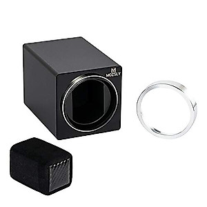 MOZSLY Watch Winder for Automatic Watches 12 Rotation Mode with Quite Motor Metal Black
