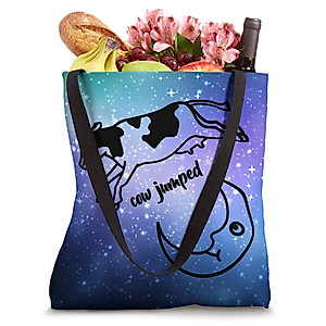 Cow Moon Sleep Galaxy Star Themed Baby Bedroom Crib Nursery Tote Bag