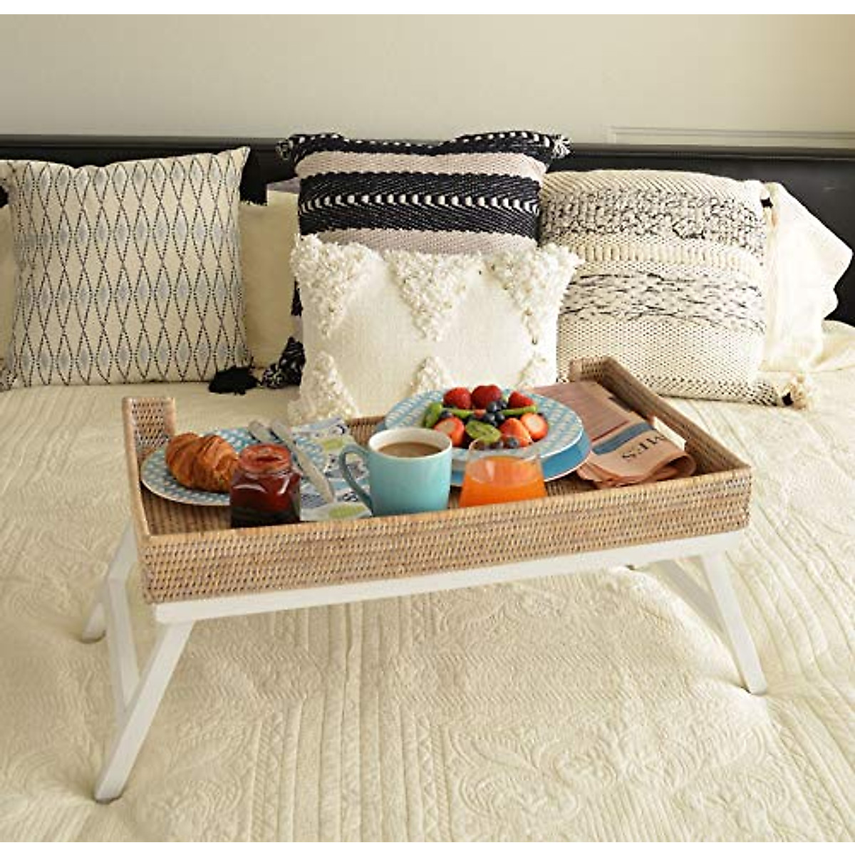 Kouboo Breakfast Tray, Honey-Brown