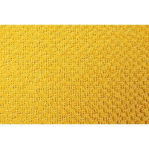 AMOUR INFINI Kitchen Towels Pack of 4 Absorbent, Quick Drying Premium Terry Cotton Dish Towel with Hanging Loop 16x28 Inch Hand & Tea Towels (Yellow)