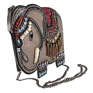 Mary Frances Trunk Show Beaded Crossbody Handbag, Multi