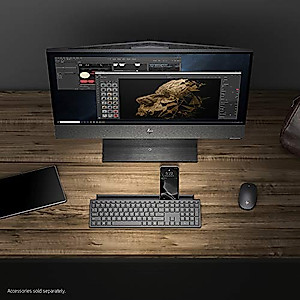 HP ENVY 32 All-in-One PC, 9th Gen Intel Core i7-9700 Processor, 4K UHD monitor, NVIDIA GeForce RTX 2060 graphics (6 GB), 32 GB RAM, 32 GB Intel Optane, 1 TB SSD, Windows 10 (32-a0040, Black) (6YR48AA)