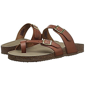 Madden Girl Women's Bryceee Toe Ring Sandal, Cognac Paris, 7